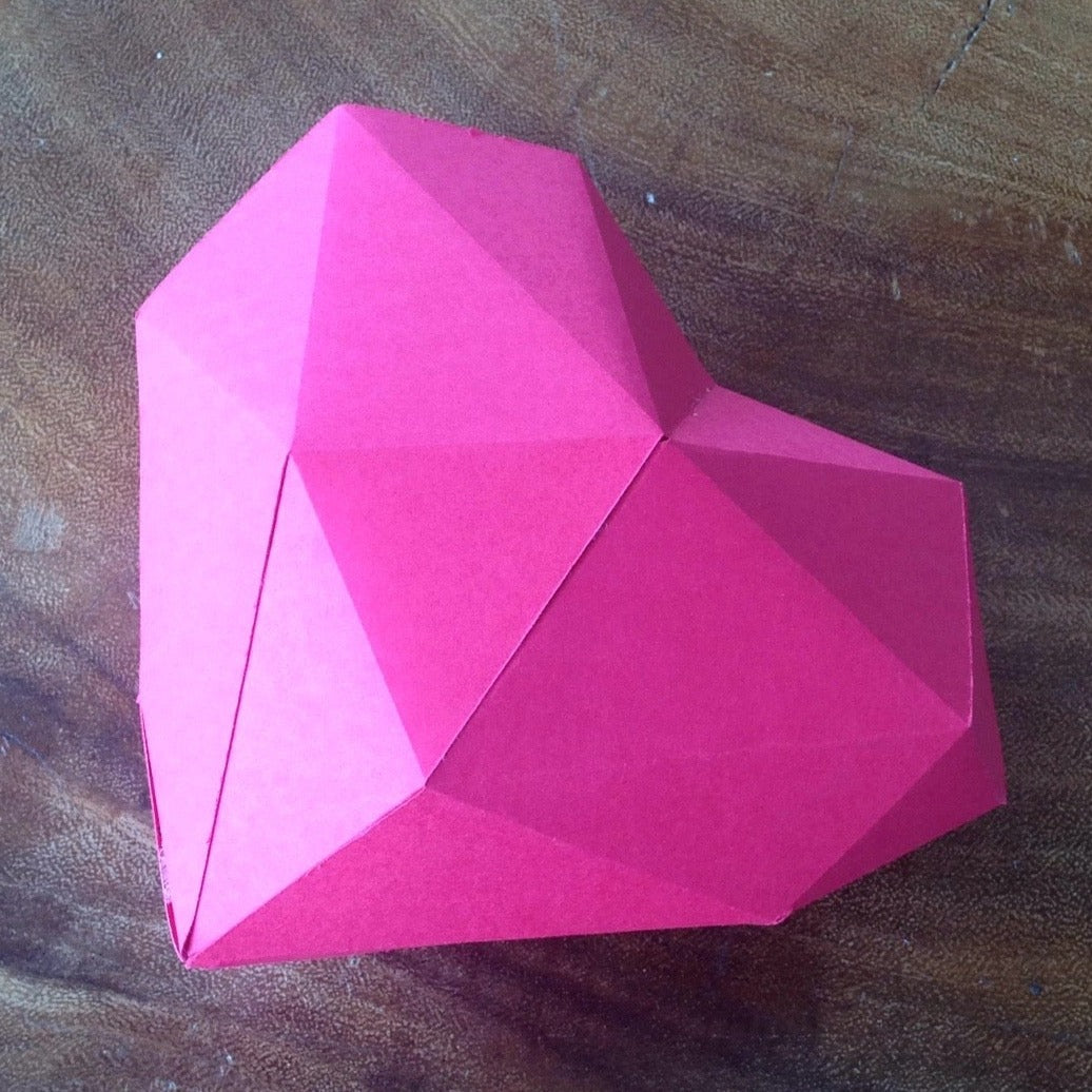 Corazon DIY / Papercraft Kit / Rompecabezas 3D – Zutopía DIY