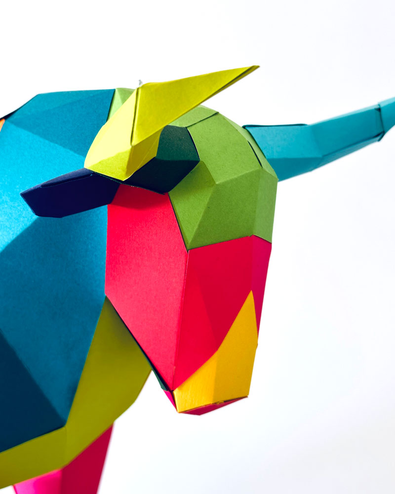 Toro de Mesa DIY/ Papercraft Kit / Rompecabezas 3D - Mix – Zutopía DIY